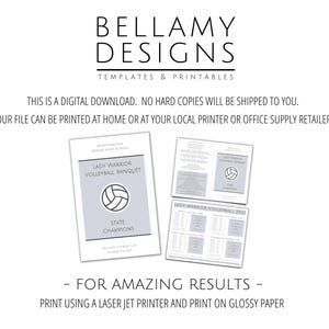 Bi-fold Program Template, Printable and Editable Folded Program ...