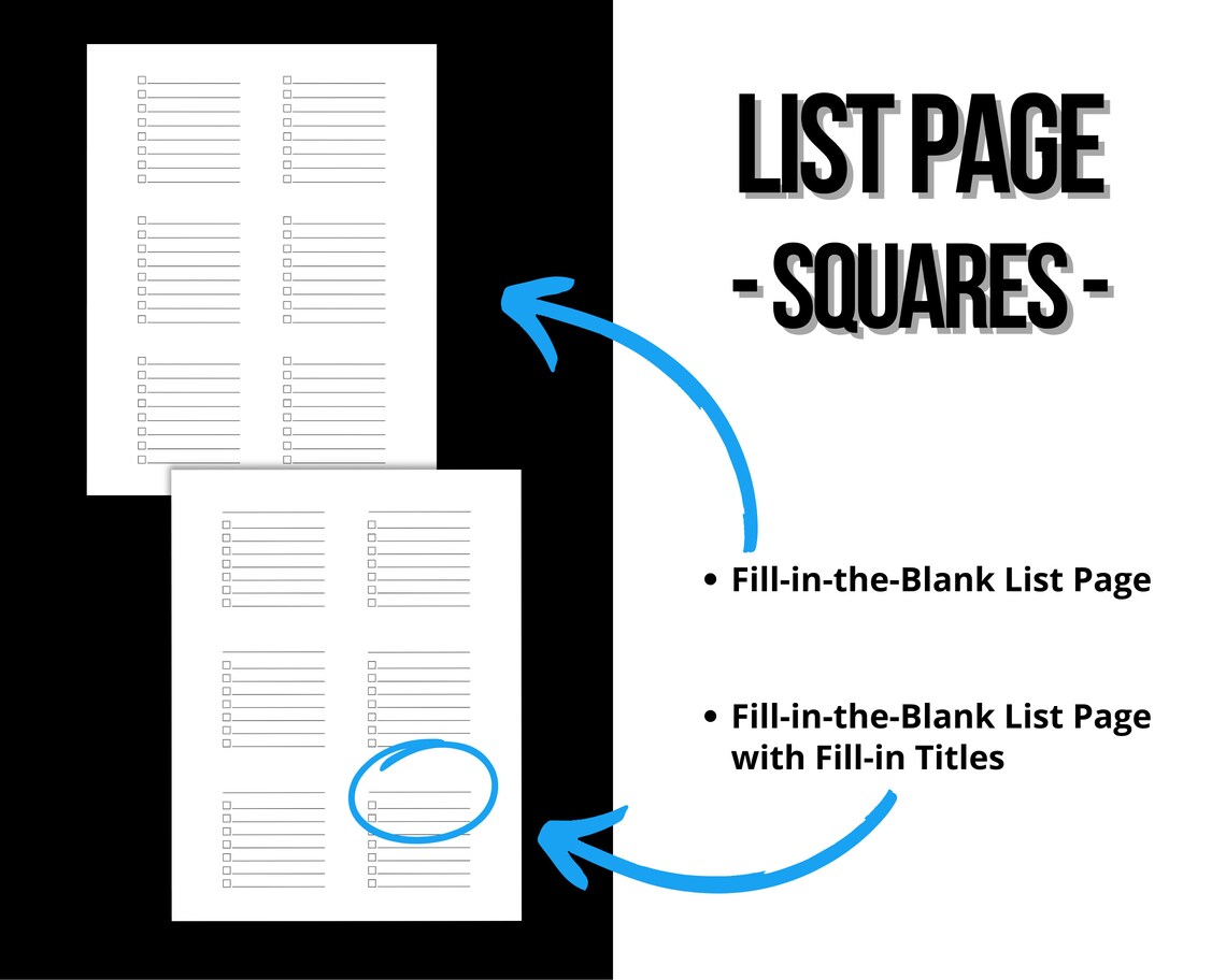 Printable Sticky Note Template & List Pages Sticky Note Guide - Etsy