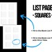 Printable Sticky Note Template & List Pages, Sticky Note Guide Page ...