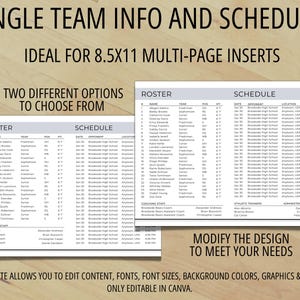 Multi-page Bi-fold Program Template, Sports Team Program or Church ...