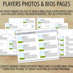 Multi-page Bi-fold Program Template, Sports Team Program or Church ...