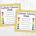 Catholic Schools Week Activity Gift Tags, Chocolate Candies Goodie Bag ...