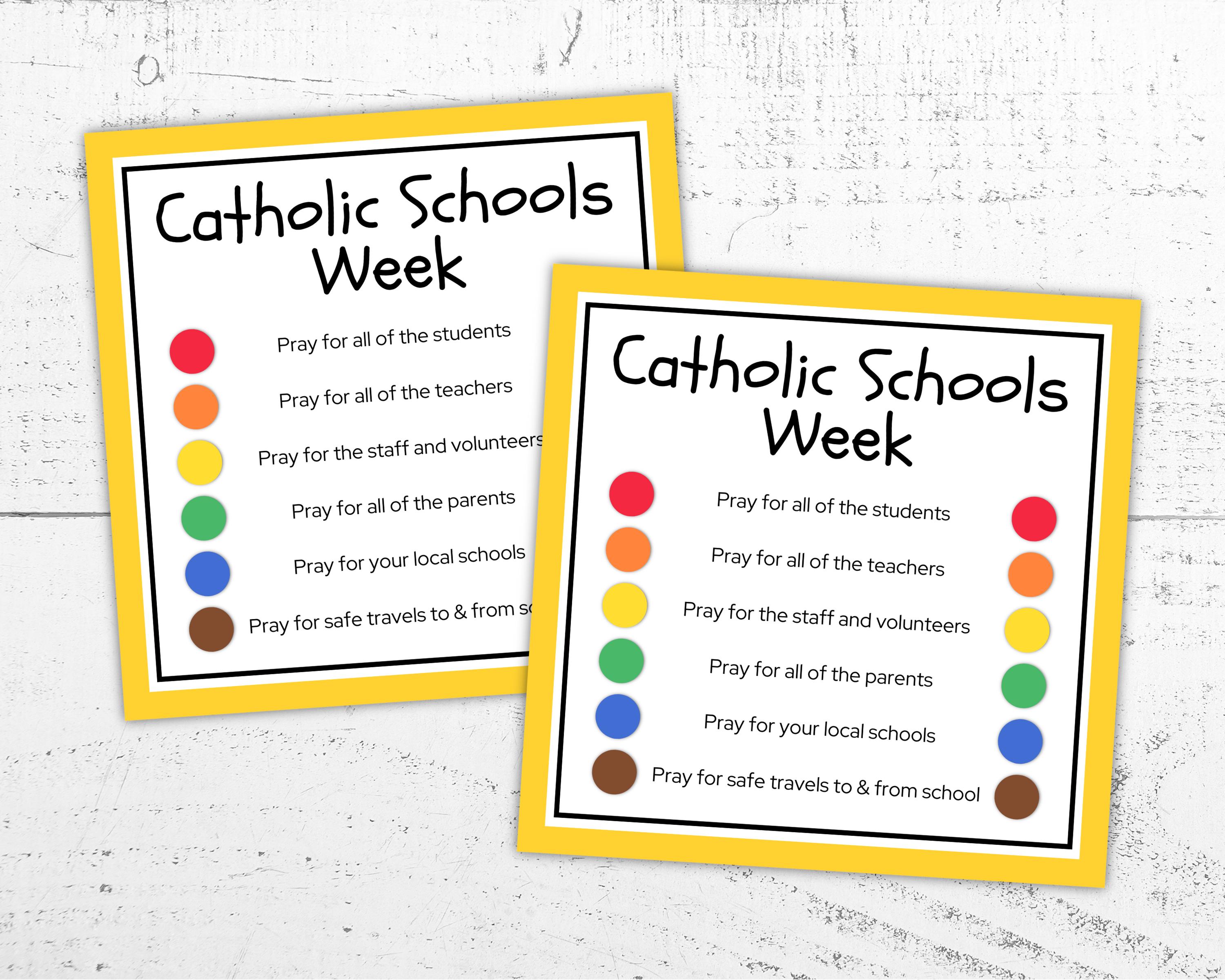Catholic Schools Week Activity Gift Tags, Chocolate Candies Goodie Bag ...