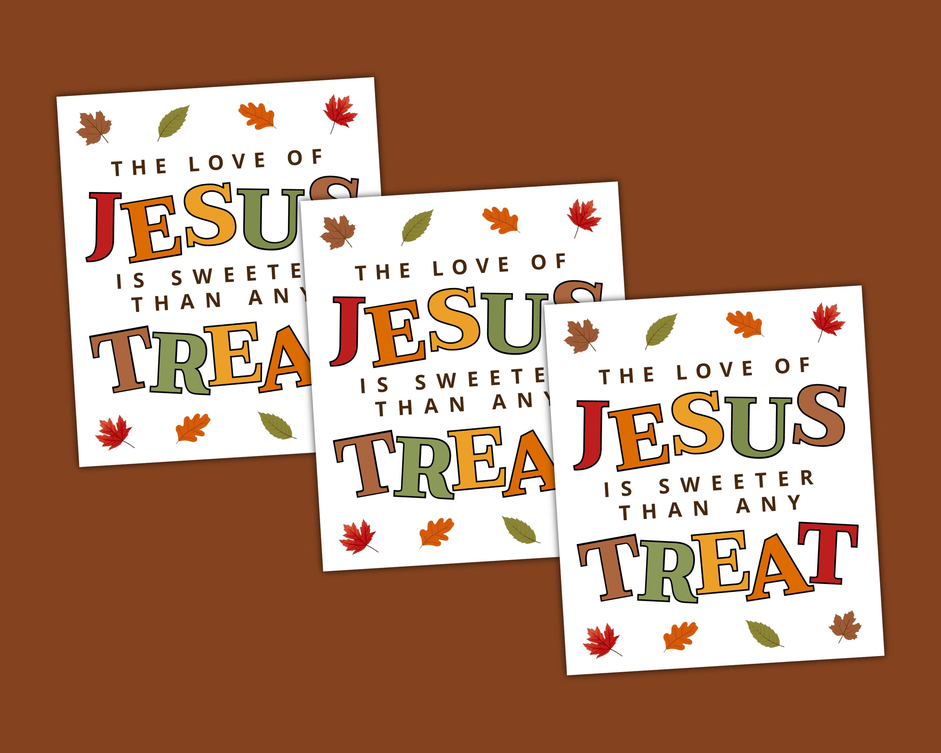 Fall Themed Christian Treat Bag Tag, Religious Autumn Goodie Bag Party ...