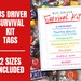 Bus Driver Survival Kit Gift Tags Transportation Department - Etsy