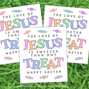 Christian Easter Treat Tag, He is Risen Jesus is the Reason, Easter ...