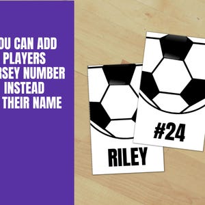 Editable Soccer Bag Tag Insert, Custom Soccer Equipment Gear Checklist ...