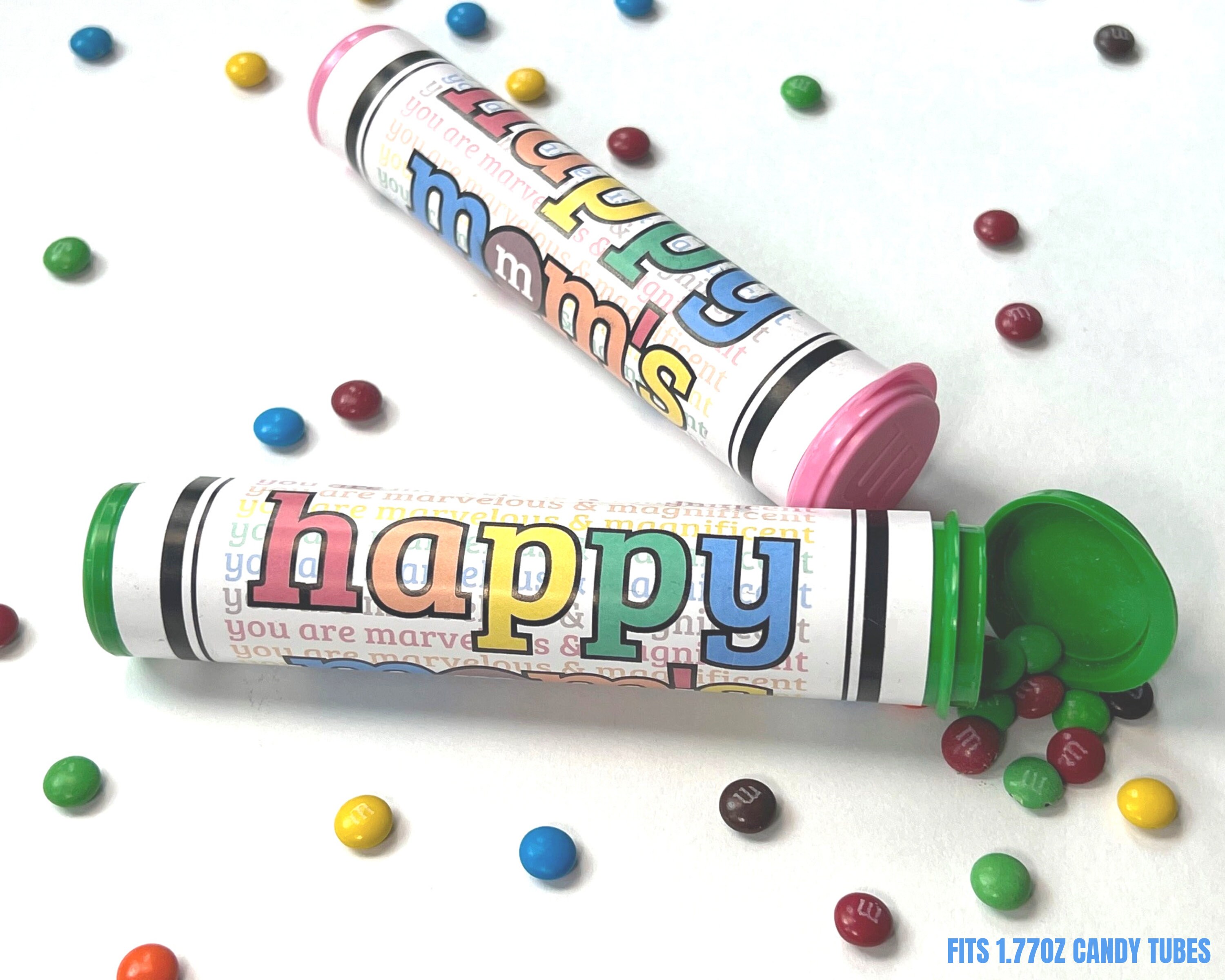 M&M Happy Moms Day Candy Tube Wrapper Mini M and M's - Etsy