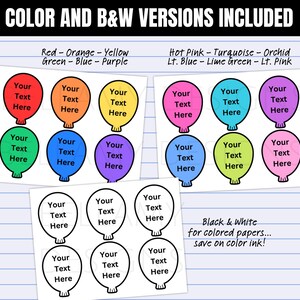 Balloon Pencil Toppers, Student Birthday Gift, Goodie Bag Party Favors ...