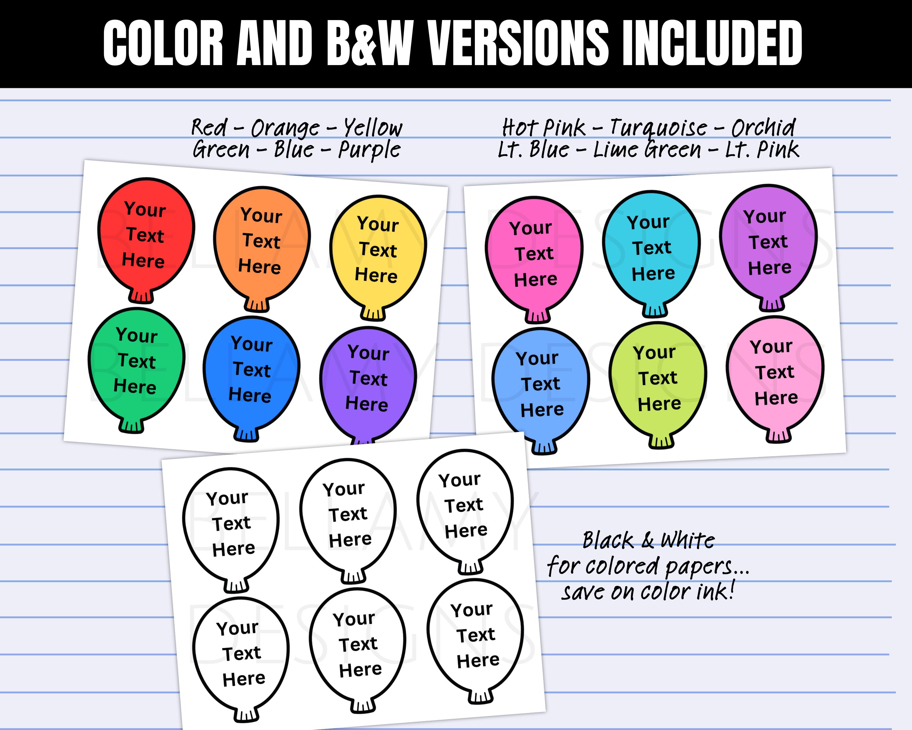 Balloon Pencil Toppers, Student Birthday Gift, Goodie Bag Party Favors ...