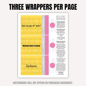 Pencil Candy Roll Wrapper, Staff Appreciation Treat, Welcome Back to ...