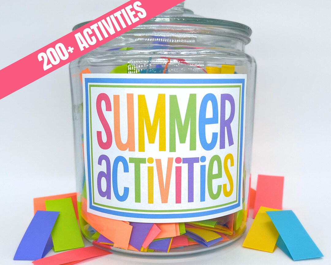 Kids Summer Activities Printable, Summer Vacation Boredom Busters, I'm ...