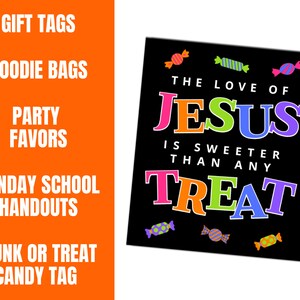 Christian Halloween Treat Tag Religious Halloween Party - Etsy