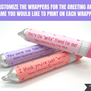 Rolo Pencil Wrapper Printable Valentine Candy Wrapper, Rolo Wrapper DIY ...