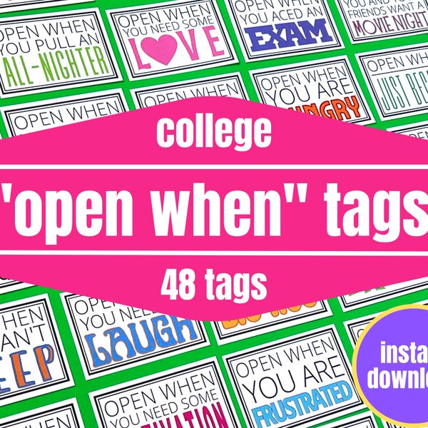 Open When - Etsy