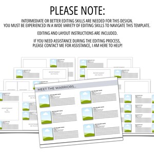 Multi-page Bi-fold Program Template, Sports Team Program or Church ...