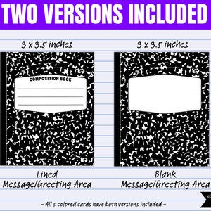 EDITABLE Pencil Toppers, Composition Notebook Printable for Students ...