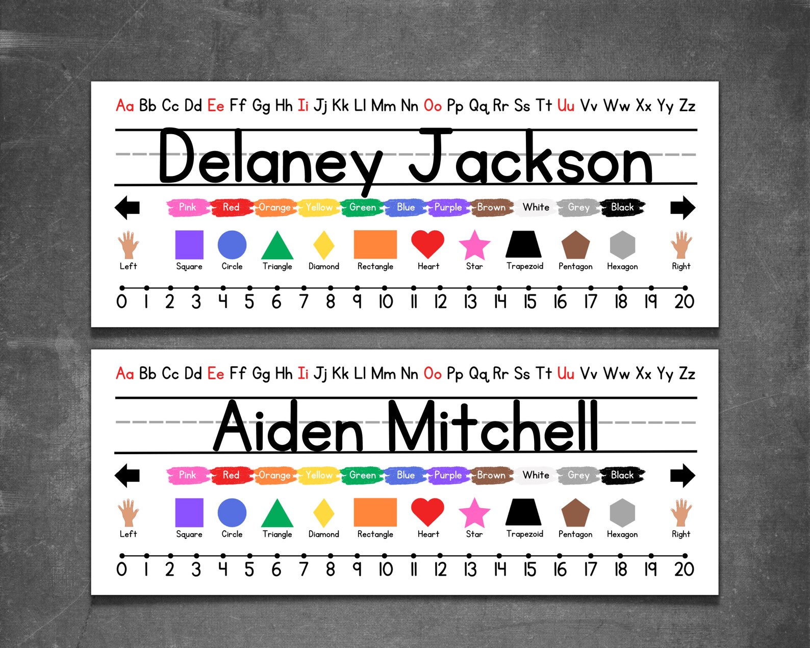 Student Desk Name Tag Printable, Desk Decoration Classroom Desk ...