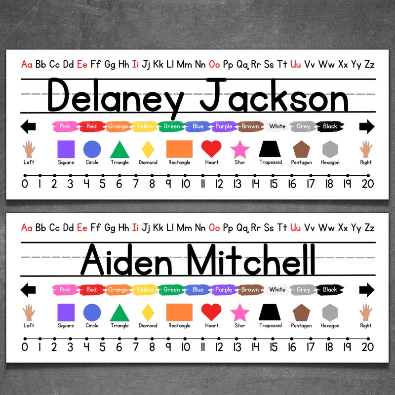 Desk Name Tags for Students - Etsy