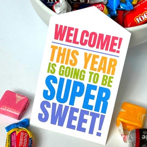 Back to School Printable Treat Bag Tags, New School Year Welcome Gift ...