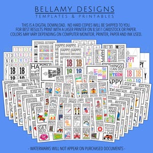 18 Things That You Can Do When You're 18, 18th Birthday Party Gift Tag ...