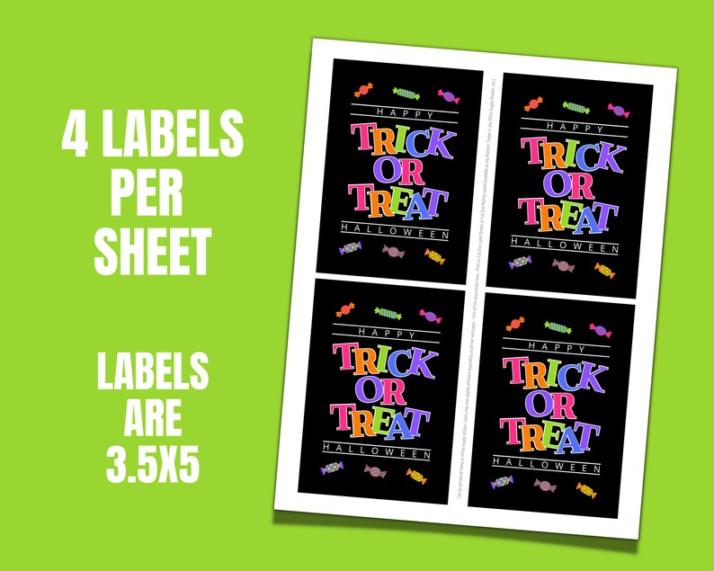 Halloween Juice Pouch Labels Wrappers Trick or Treat Party - Etsy