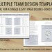 Multi-page Bi-fold Program Template, Sports Team Program or Church ...