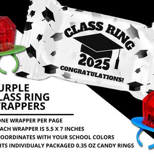 Graduation Class Ring Wrappers, Preschool Graduation Kindergarten Grad ...