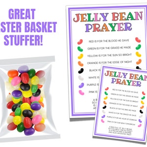Jelly Bean Prayer Poem Printable Religious Gift Tags Easter - Etsy