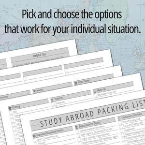 Study Abroad Packing List, Packing List Planner, Packing Checklist ...