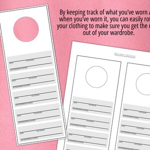 Clothing Tracker Hanger Tag, Closet Organization Labels, Hang Tags or ...