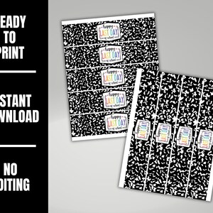 Happy Last Day of School Water Bottle Wrapper, End of School Year ...