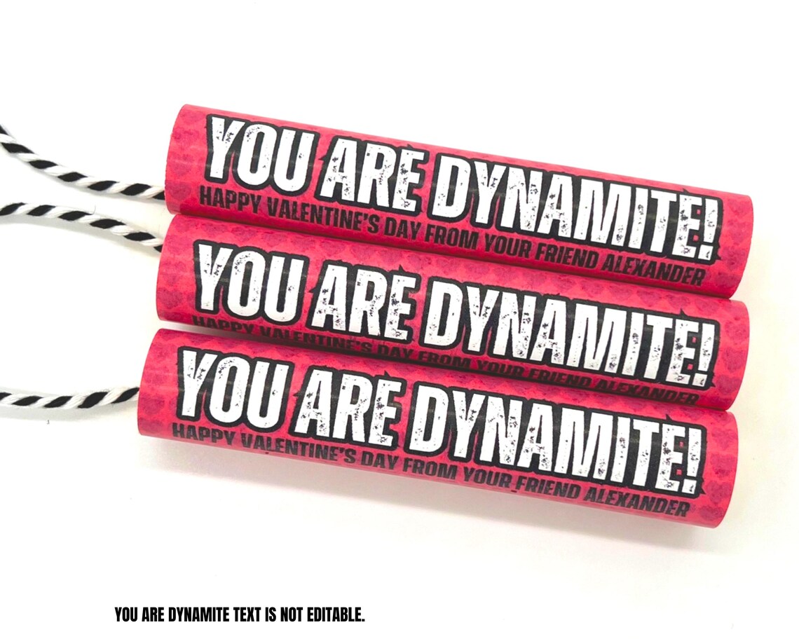 You Are Dynamite Candy Roll Wrapper, School Goodie Bag Party Favors ...