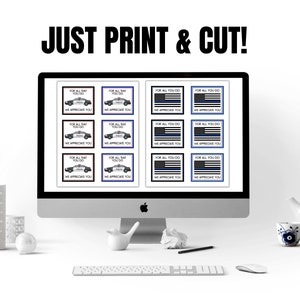 Police Officer Appreciation Gift Tag, Policeman First Responder ...