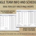 Multi-page Bi-fold Program Template, Sports Team Program or Church ...
