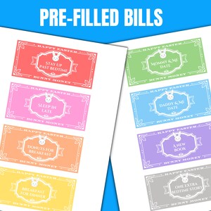 Easter Bunny Money, Bunny Bucks Printable Cards, Easter Coupon Basket ...