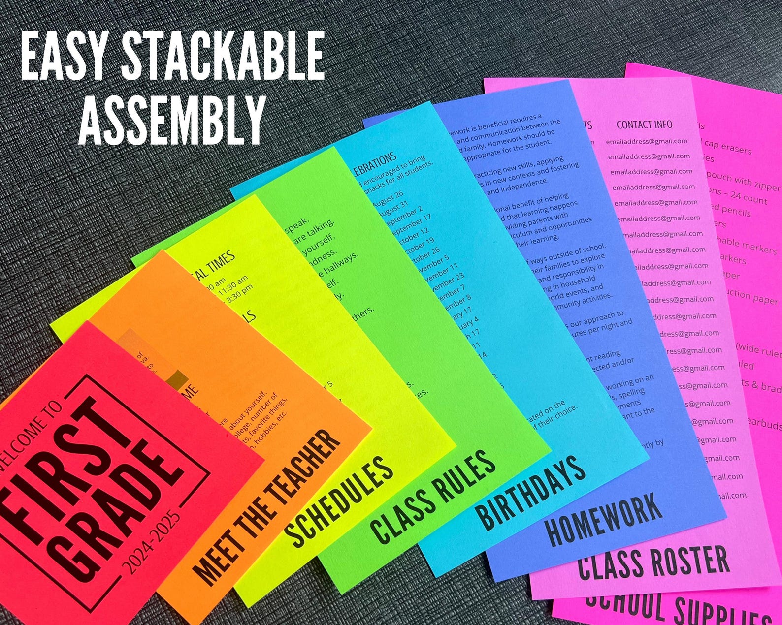 EDITABLE Meet the Teacher Flip Book, Back to School Flip Chart, Open ...