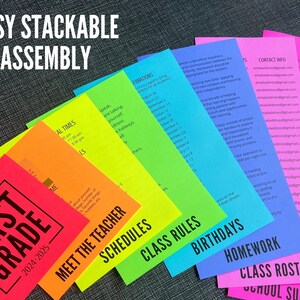 EDITABLE Meet the Teacher Flip Book, Back to School Flip Chart, Open ...