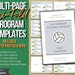 Multi-page Bi-fold Program Template, Sports Team Program or Church ...