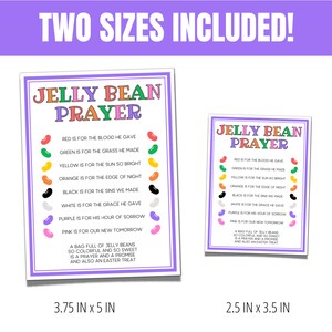 Jelly Bean Prayer Poem Printable, Religious Gift Tags, Easter Basket ...