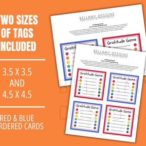 Candy Gratitude Game Card Printable, Chocolate Candies Game, Goodie Bag ...