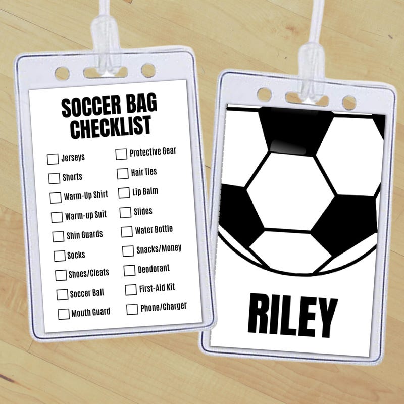 Soccer Bag Tags - Etsy