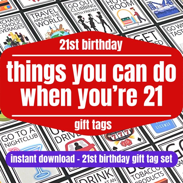 Cheers to 21 Years - Etsy