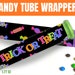 Halloween Candy Tube Wrapper Trick or Treat Party Favor - Etsy