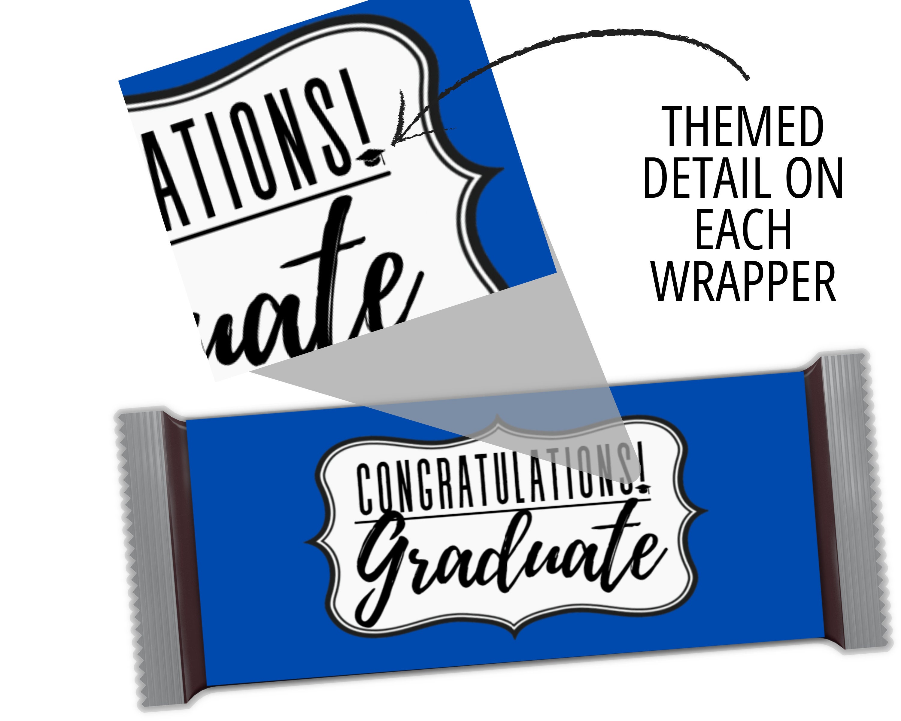 Editable Graduation Candy Bar Wrapper Commencement 2023 Grad - Etsy