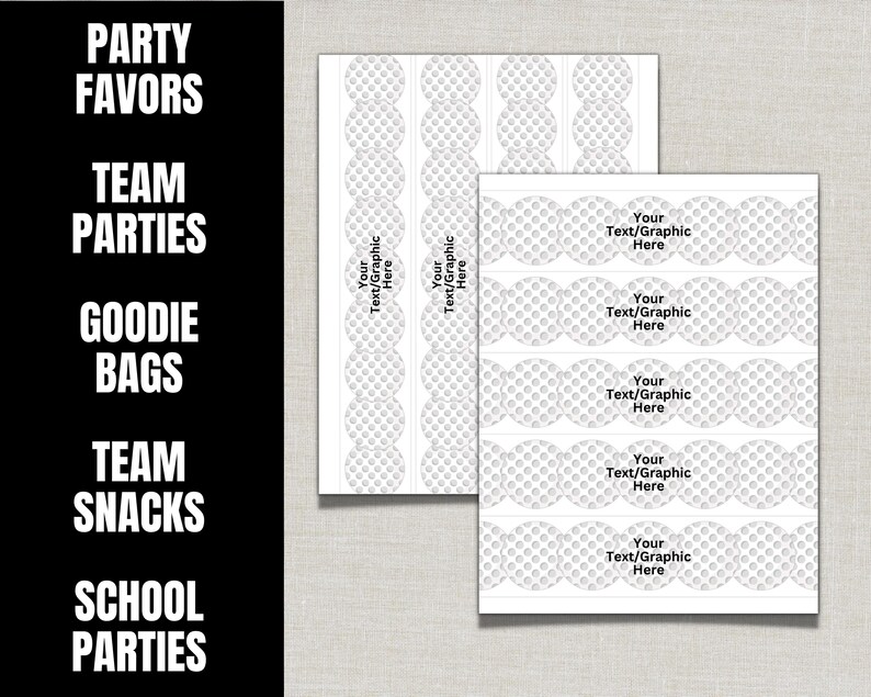 EDITABLE Water Bottle Labels, Custom Golf Birthday Party Favors ...