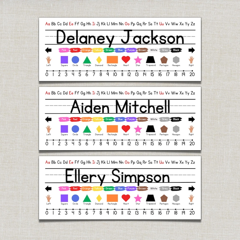 Desk Name Tags - Etsy