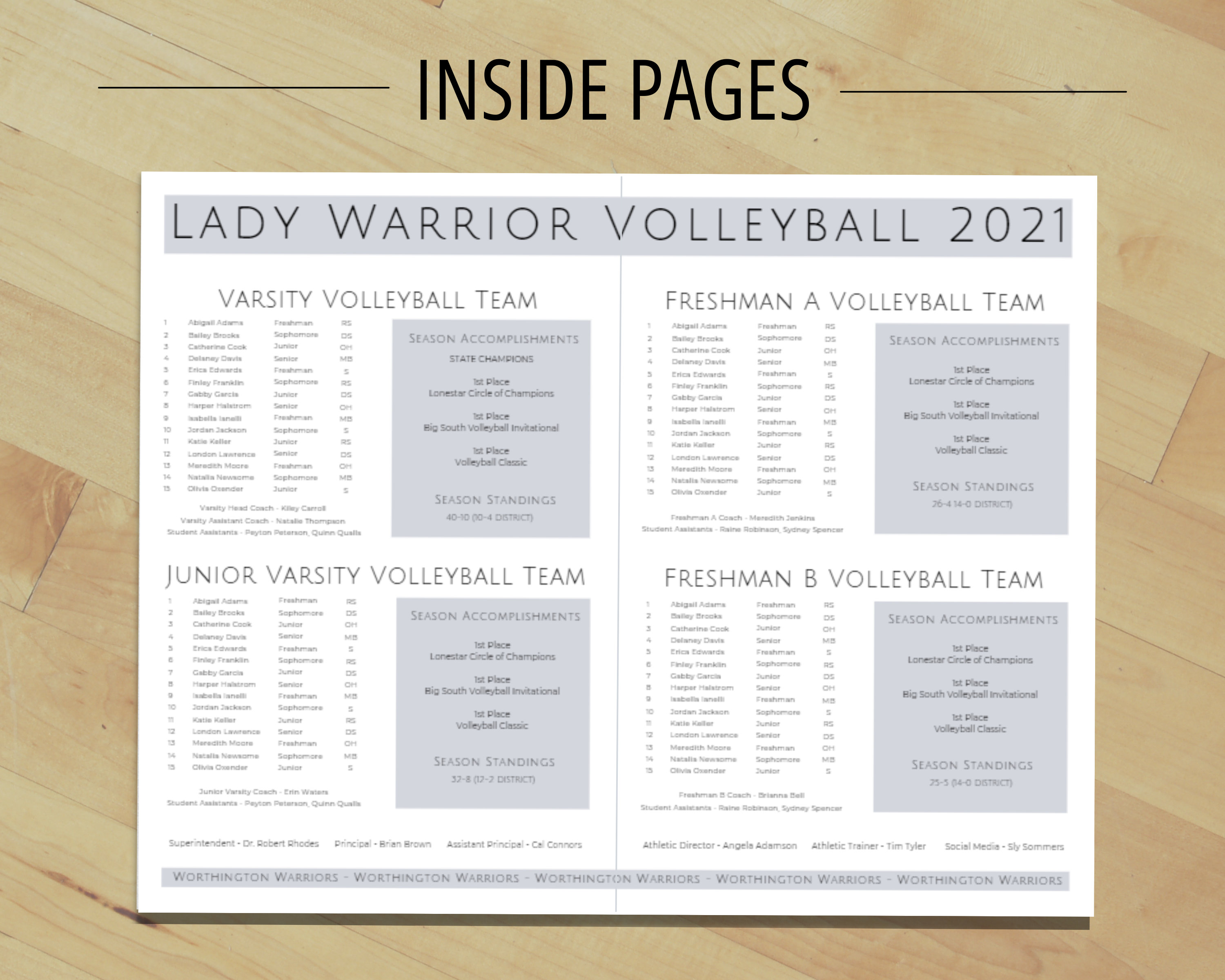 Bi-fold Program Template Printable and Editable Folded - Etsy UK