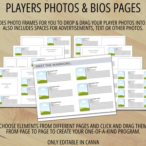 Multi-page Bi-fold Program Template, Sports Team Program or Church ...