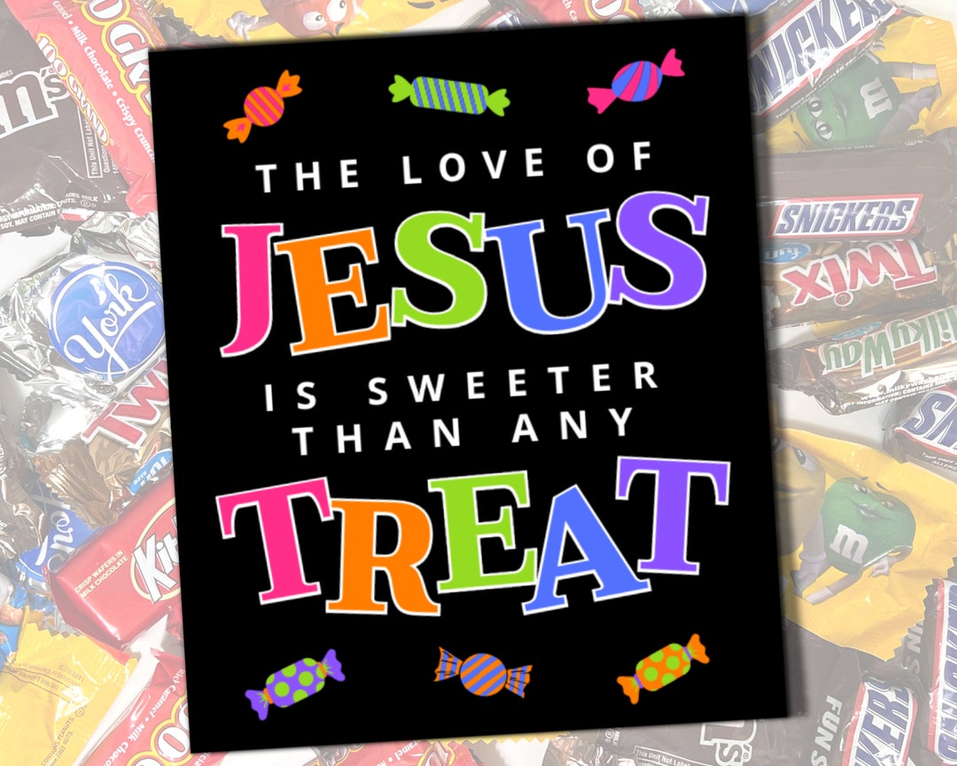 Christian Halloween Treat Tag Religious Halloween Party - Etsy